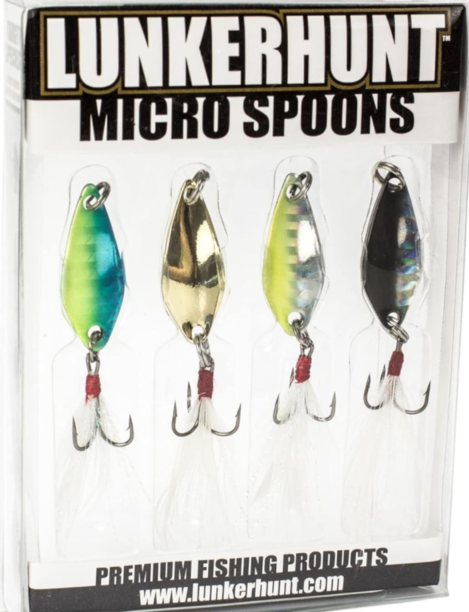 Lunkerhunt Micro Spoon Fishing Lures (4-Pack) | Spoon Fishing Bait ...