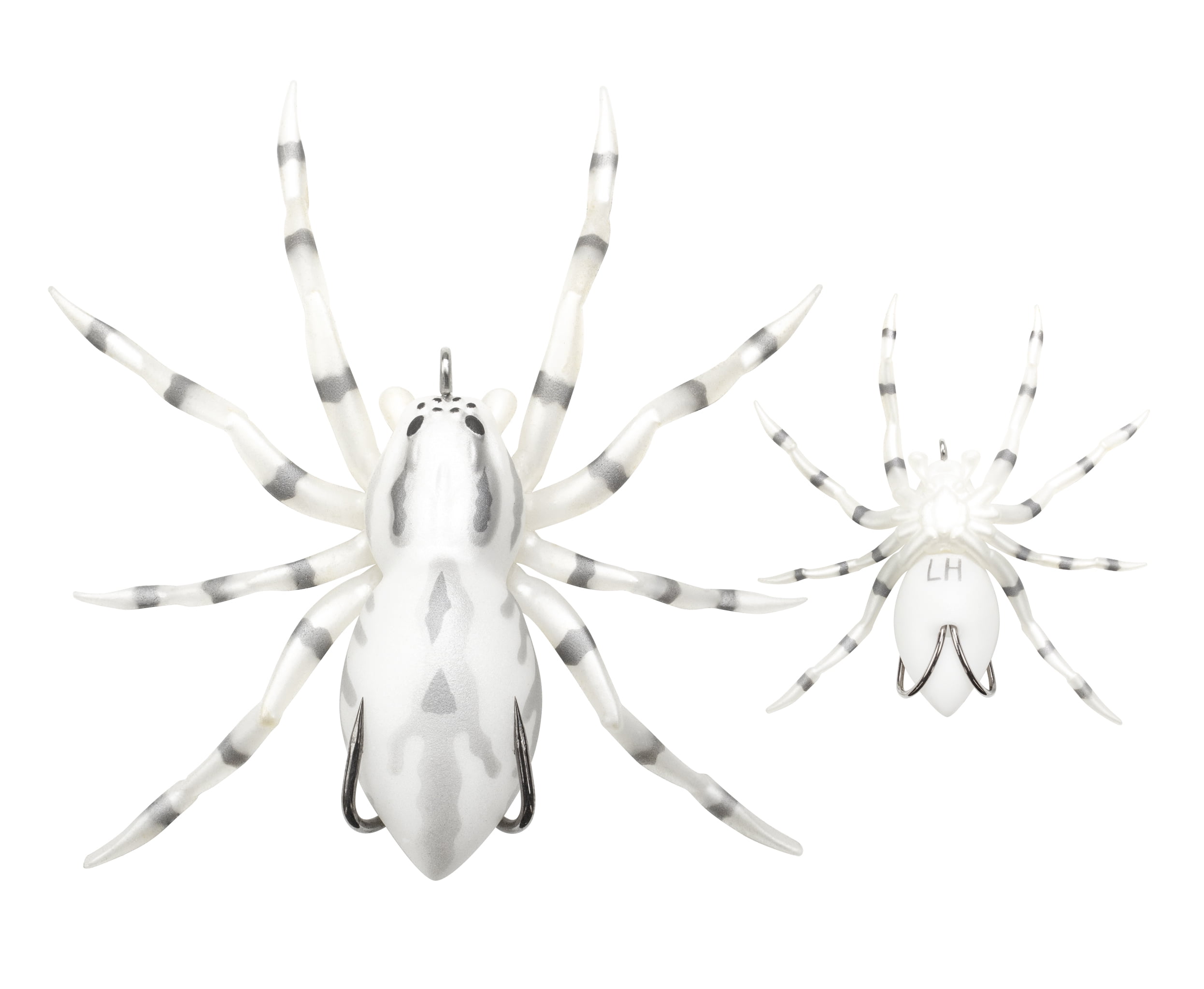 Lunkerhunt Phantom Spider - White Wolf,2in,1/4oz,Soft Baits,Topwater ...