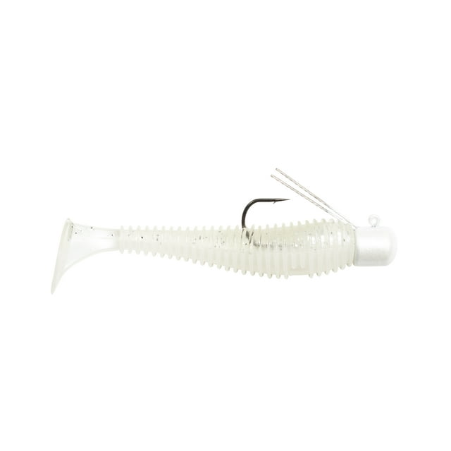 Lunkerhunt Pre-Rigged Finesse Swimbait - White Ice - 3in,1/4oz,Soft ...
