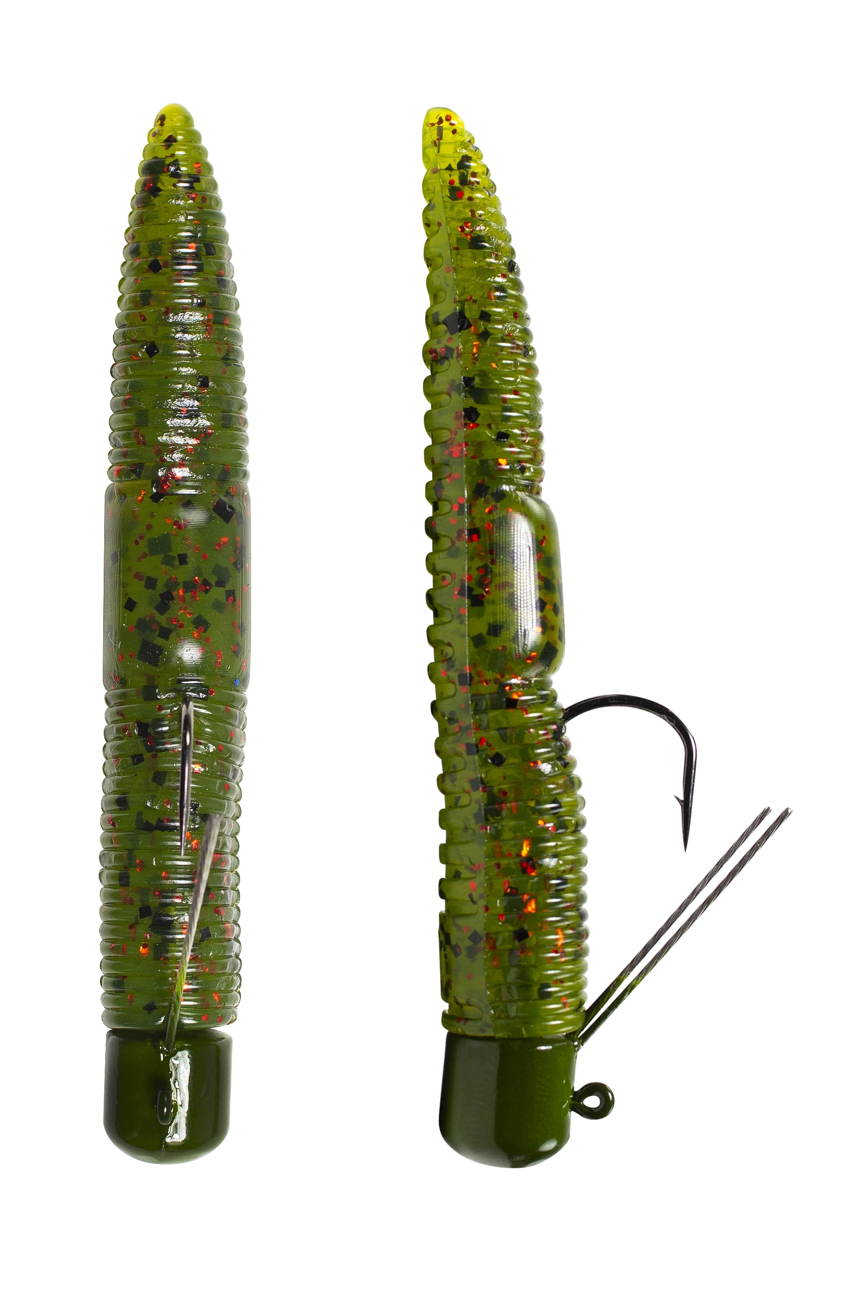 Lunkerhunt Pre-Rigged Finesse Worm - Watermelon Red - 3in,1/4oz,Soft ...