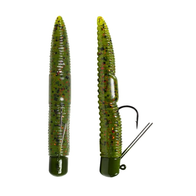 Lunkerhunt Pre-Rigged Finesse Worm - Watermelon Red - 3in,1/4oz,Soft ...