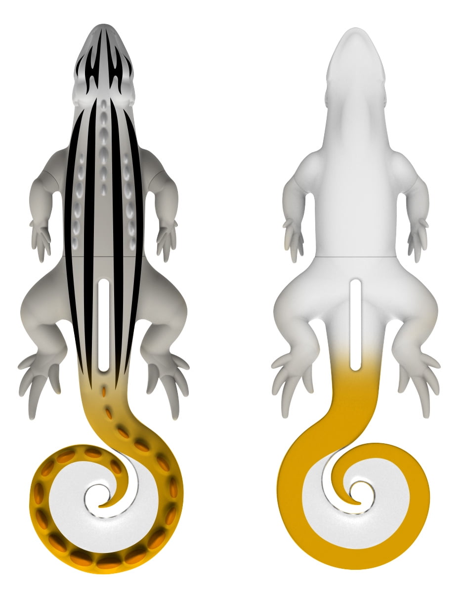 Lunkerhunt Skitter Lizard, Creature Bait, Whip Tail - Walmart.com