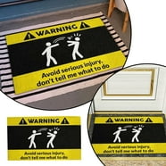 Mainstays Masterpiece Doorbell Broken Flocked Fiber Doormat, 1.5' x 2.5 ...