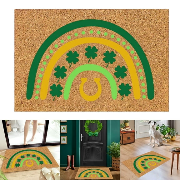Area Rugs,Irish Day Floor Mats Holiday Mats Welcome Door Mats Polyester ...