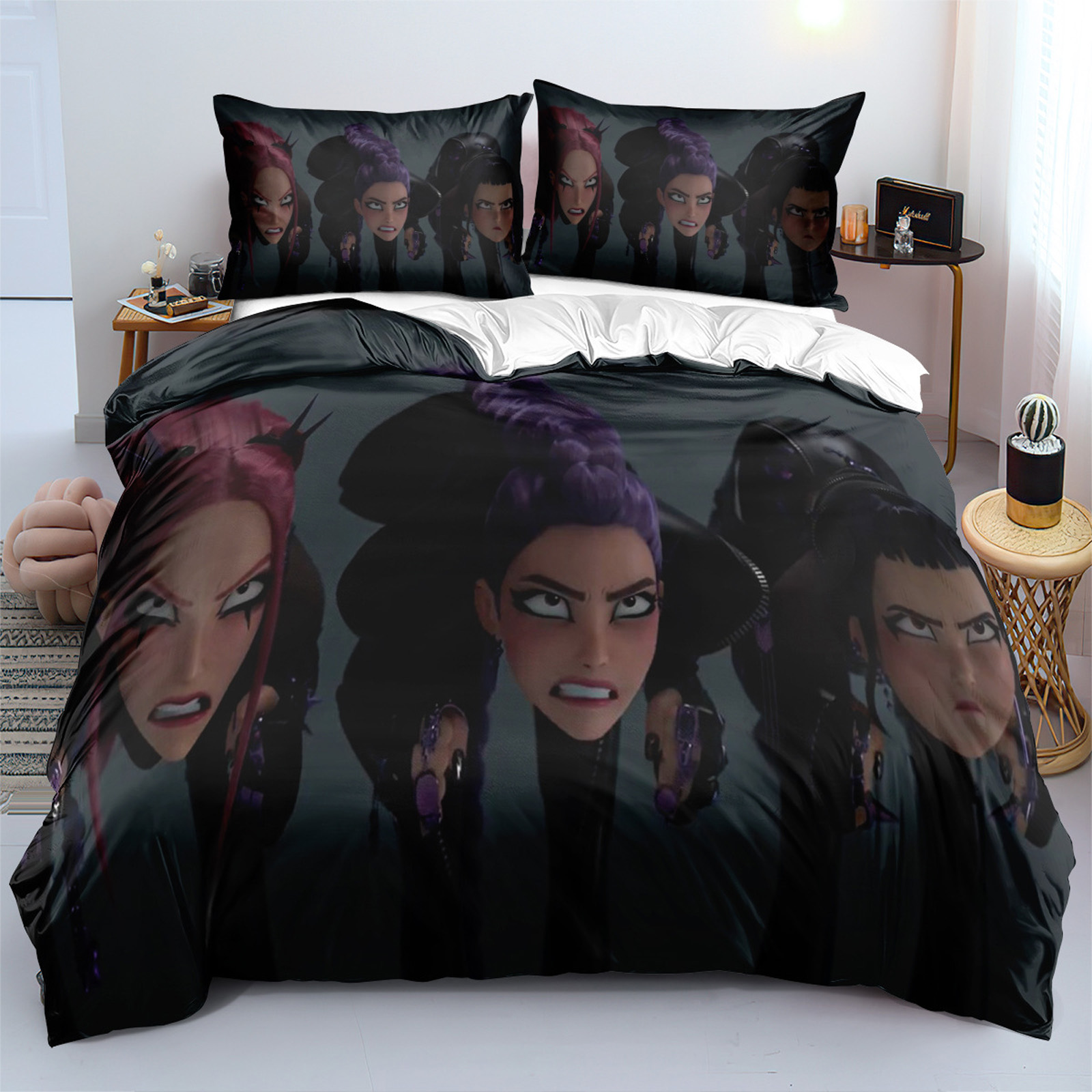 Lunuaoe Pop Stars Demon Hunters Holiday & Christmas Bedding Super Soft ...