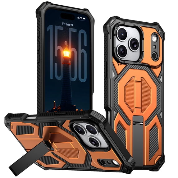 Lunvic Heavy Duty Shockproof Case for iPhone 17 Pro Max with Kickstand ...
