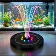 Lunxisen 1 Pcs Floating Bird Bath Fountain Solar Pump Outdoor Water ...