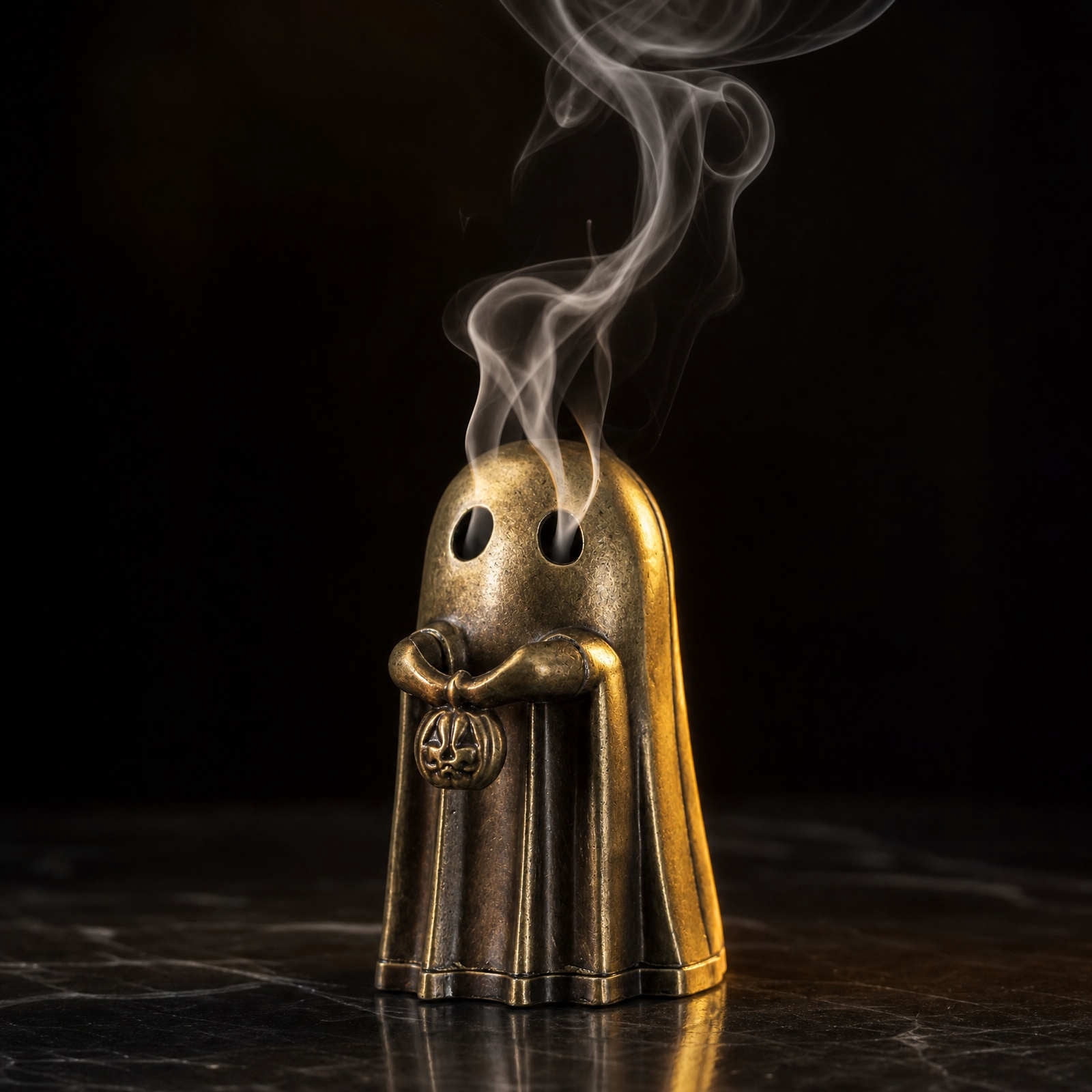 Lunxisen 1 Pcs Halloween Ghost Incense Burners Ornament Spooky Home ...