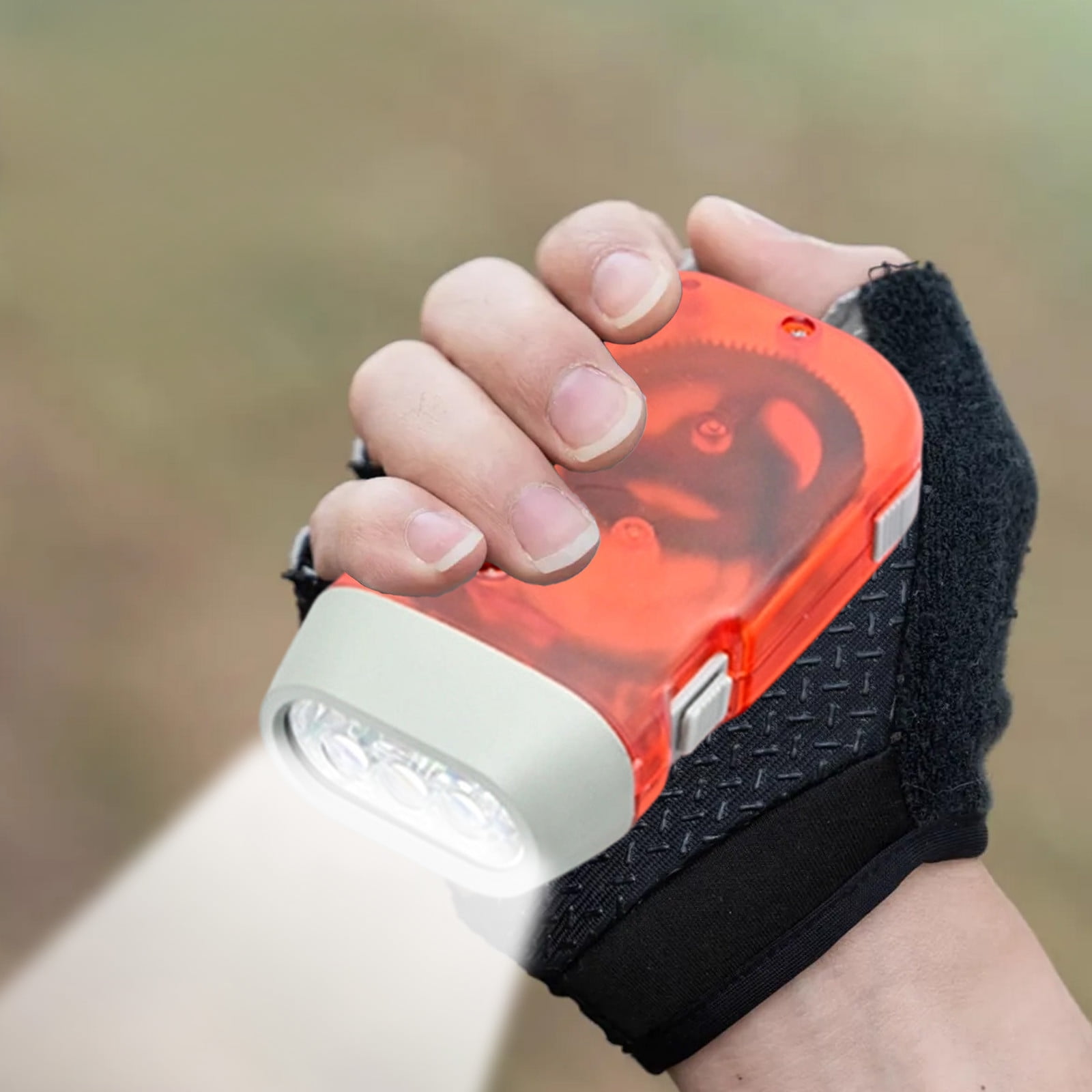 Lunxisen 1 Pcs Hand Crank Flashlight Emergency Light Power Outage ...