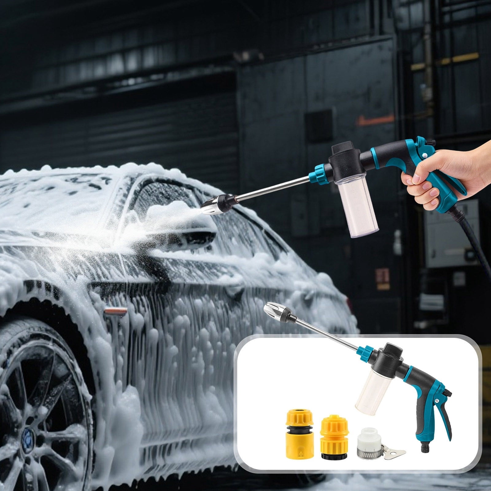 Lunxisen 1 Pcs High Pressure Car Wash Foam Gun Adjustable Water Spray ...