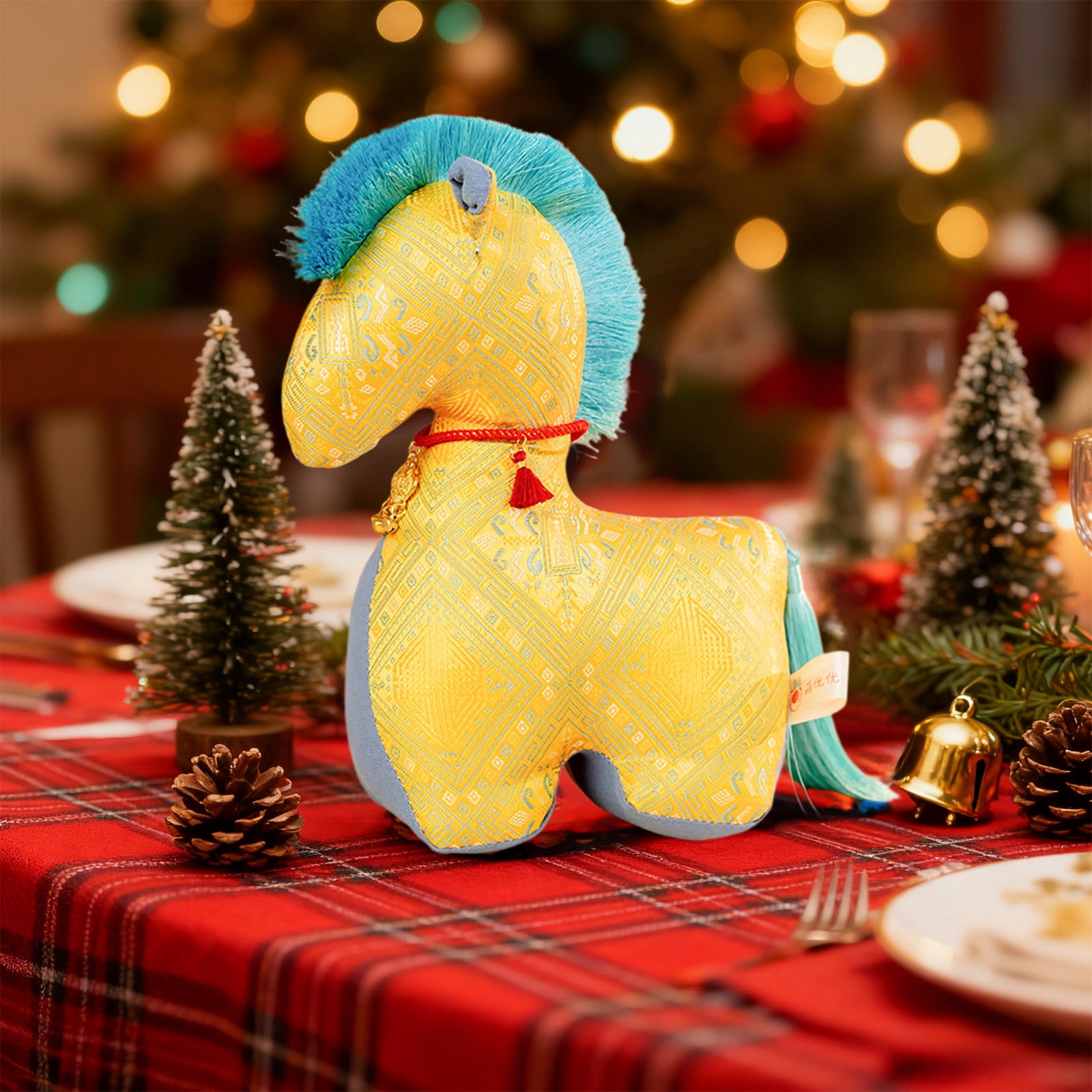 Lunxisen 1 Pcs Horse Stuffed Animal Cute Pony Plush Pretend Play Horse ...