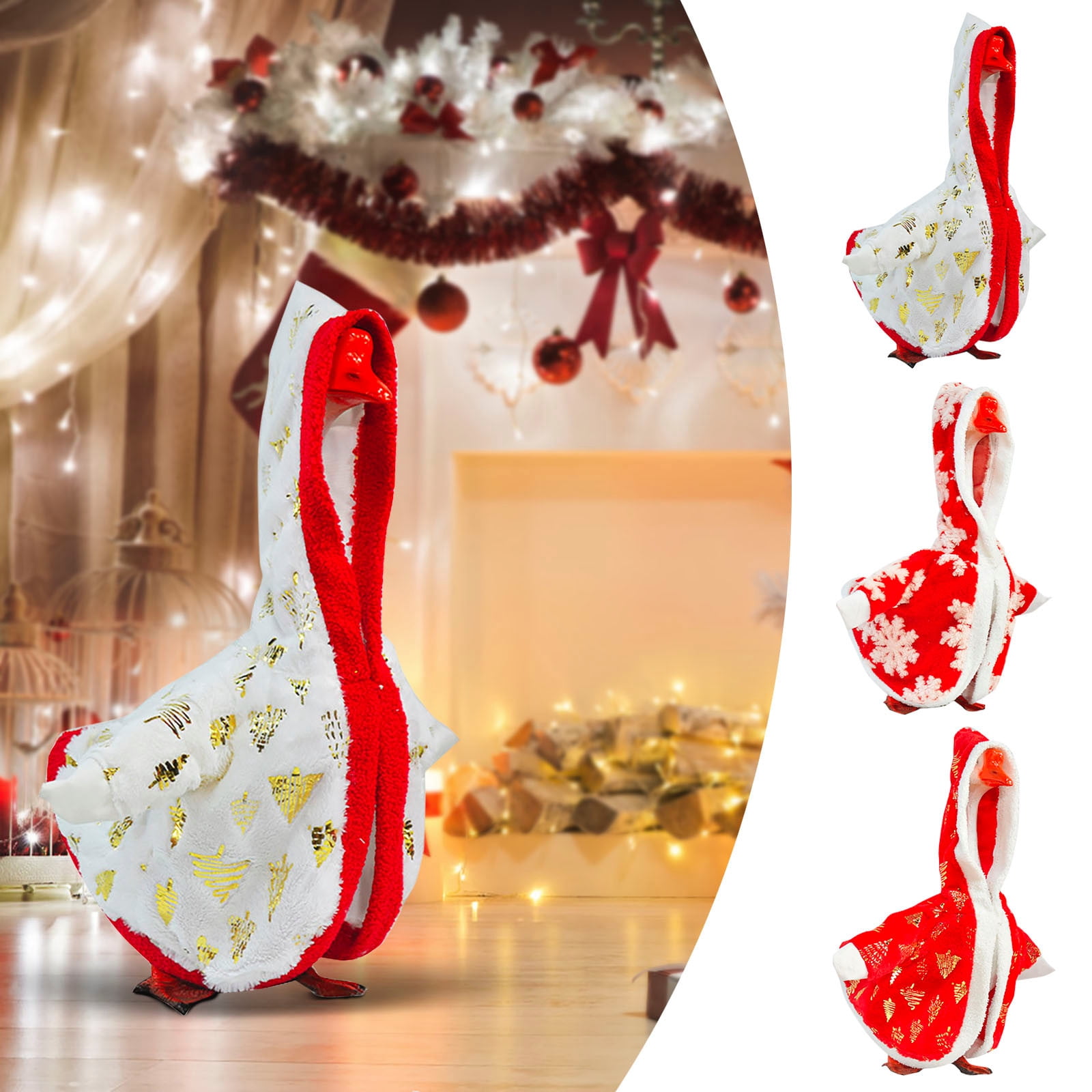 Lunxisen 1 pcs Christmas Snowman Goose Outfits Funny Snowman Porch ...