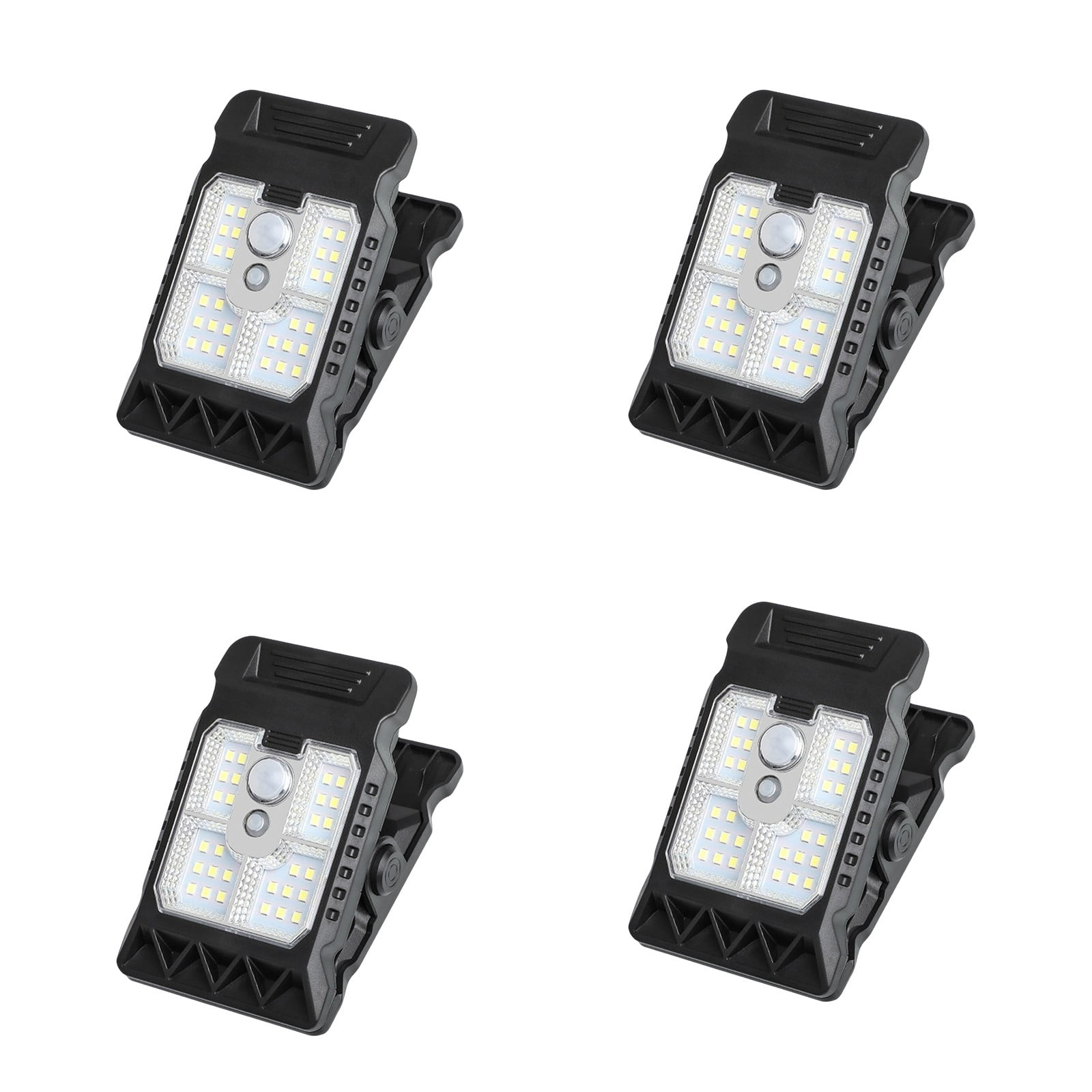 Lunxisen 12 Pcs Human Body Sensing Solar Wall Lamp Outdoor Waterproof ...