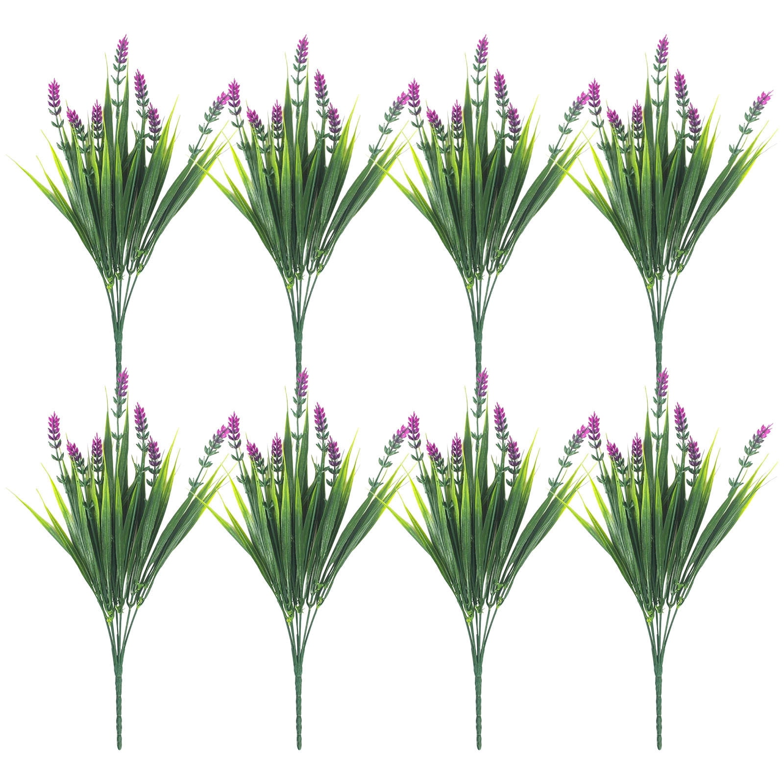 Lunxisen 16 Pcs Artificial Peppermint Flowers Realistic Green Plants ...