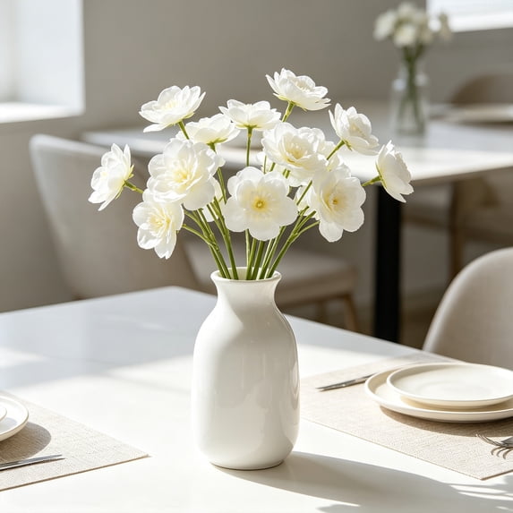 Lunxisen 2 Pcs Artificial Daffodil Hand-Tied Bouquet for Wedding Home ...