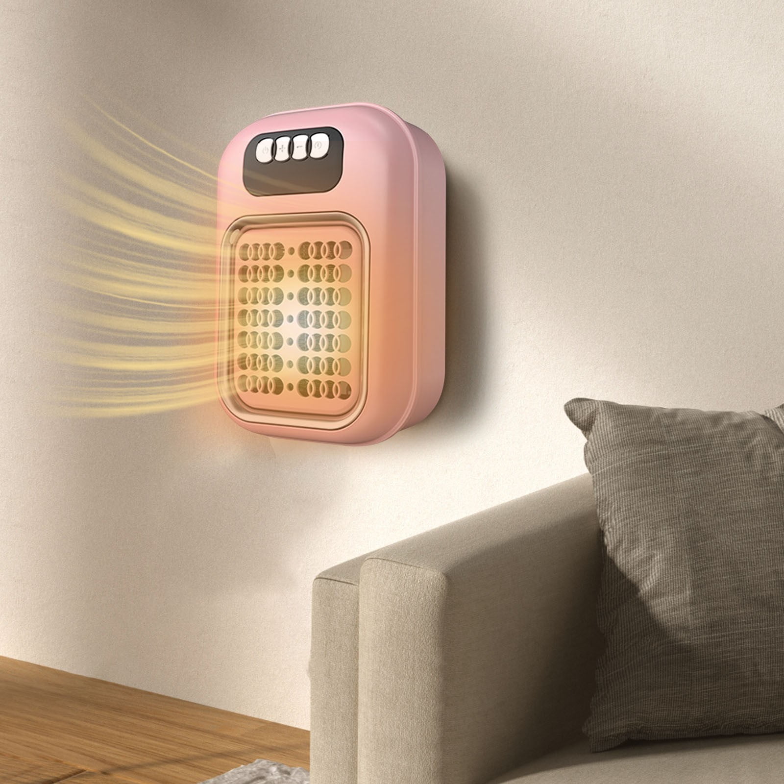 Lunxisen 2 Pcs Space Heater, Portable Electric Heaters for Indoor Use ...