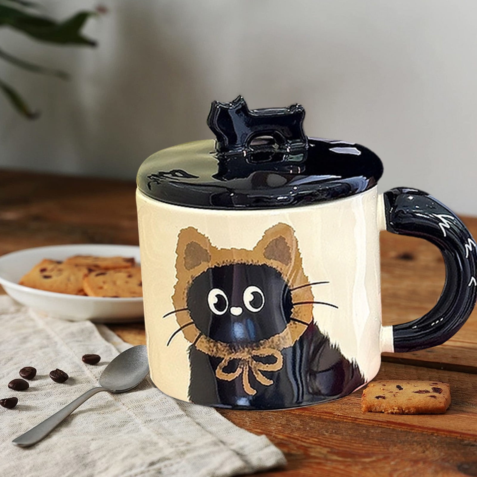 Lunxisen 3 Pcs Coffee Mugs Ceramic Coffee Cups with Large Handles for ...