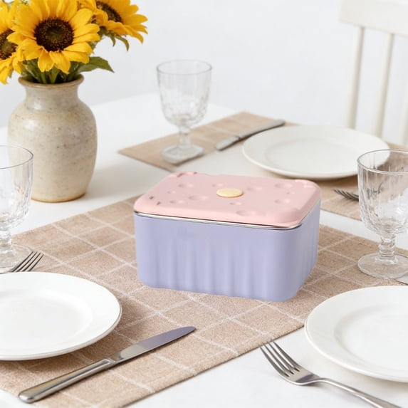Lunxisen 3 Pcs Stainless Steel Lunch Box Container Set Insulated Bento ...