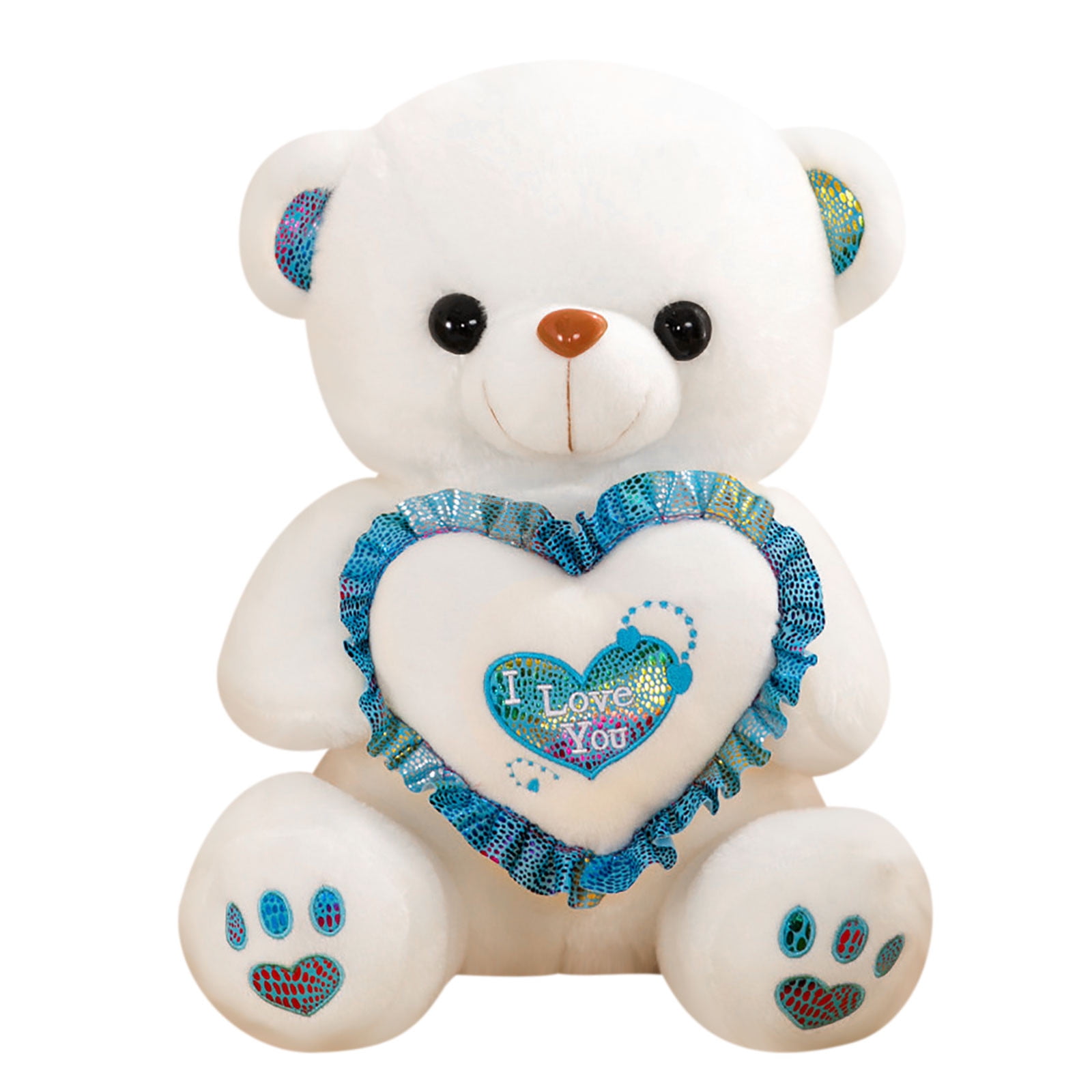 Lunxisen 4 Pcs Love Heart Bear,Bear for Girlfriend, Soft Red Heart ...