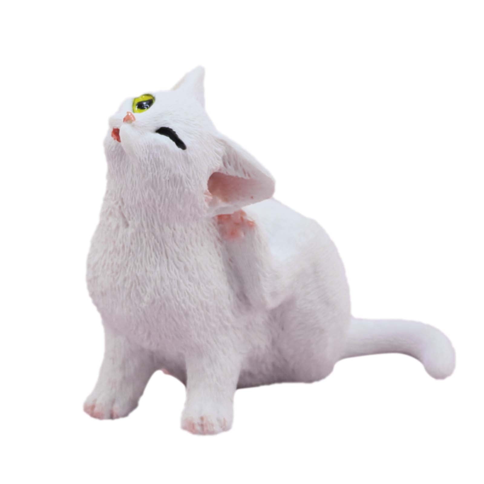 Luo Cute Cat Resin Flower Pot Micro Landscaping Car Decoration Modern ...