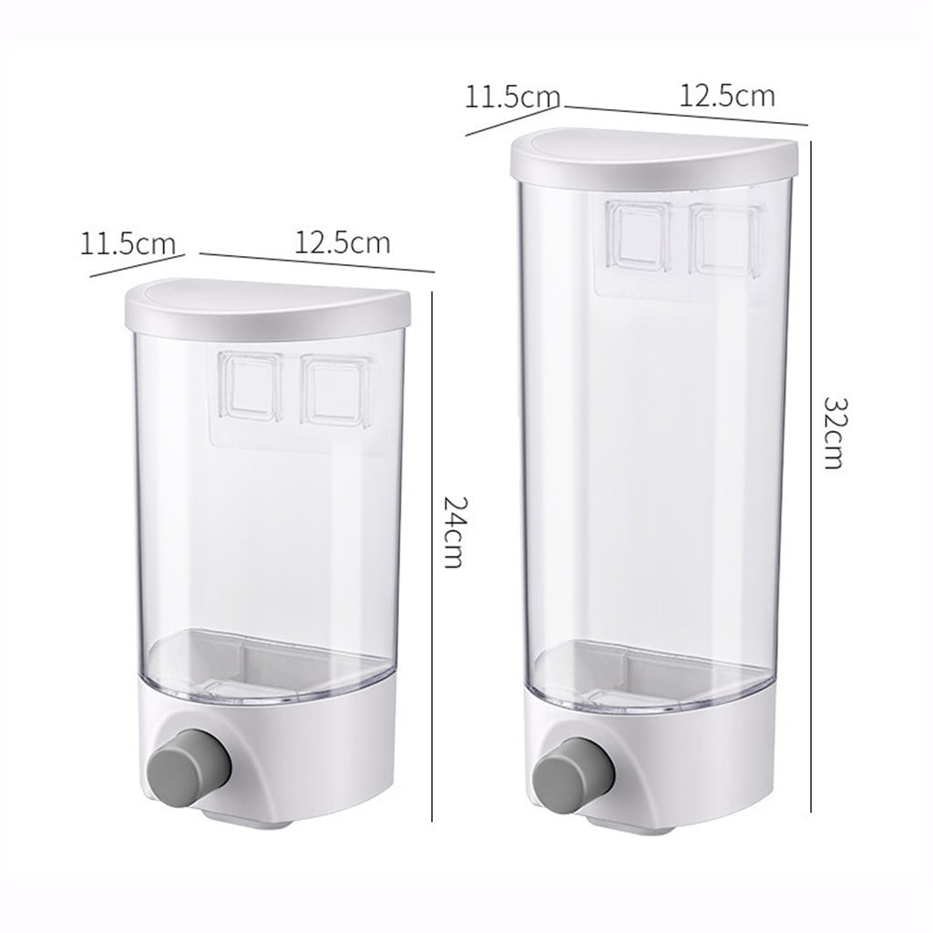 Luo Whole Grains Rice Bucket Wall-Mounted Rice Storage Tank Out Rice ...