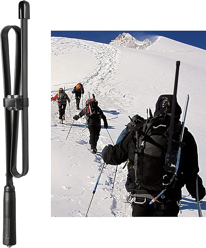 LuoTwo Foldable CS Tactical SMA Female Ham Radio Antenna 2-Pack Dual ...