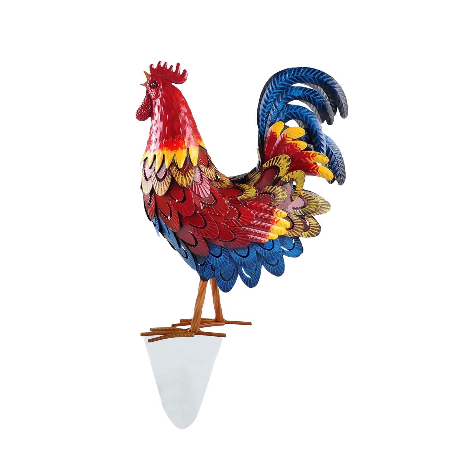 LuoYinDa for Men Flat Feet Wooden Rooster Garden Statues and Sculptures ...