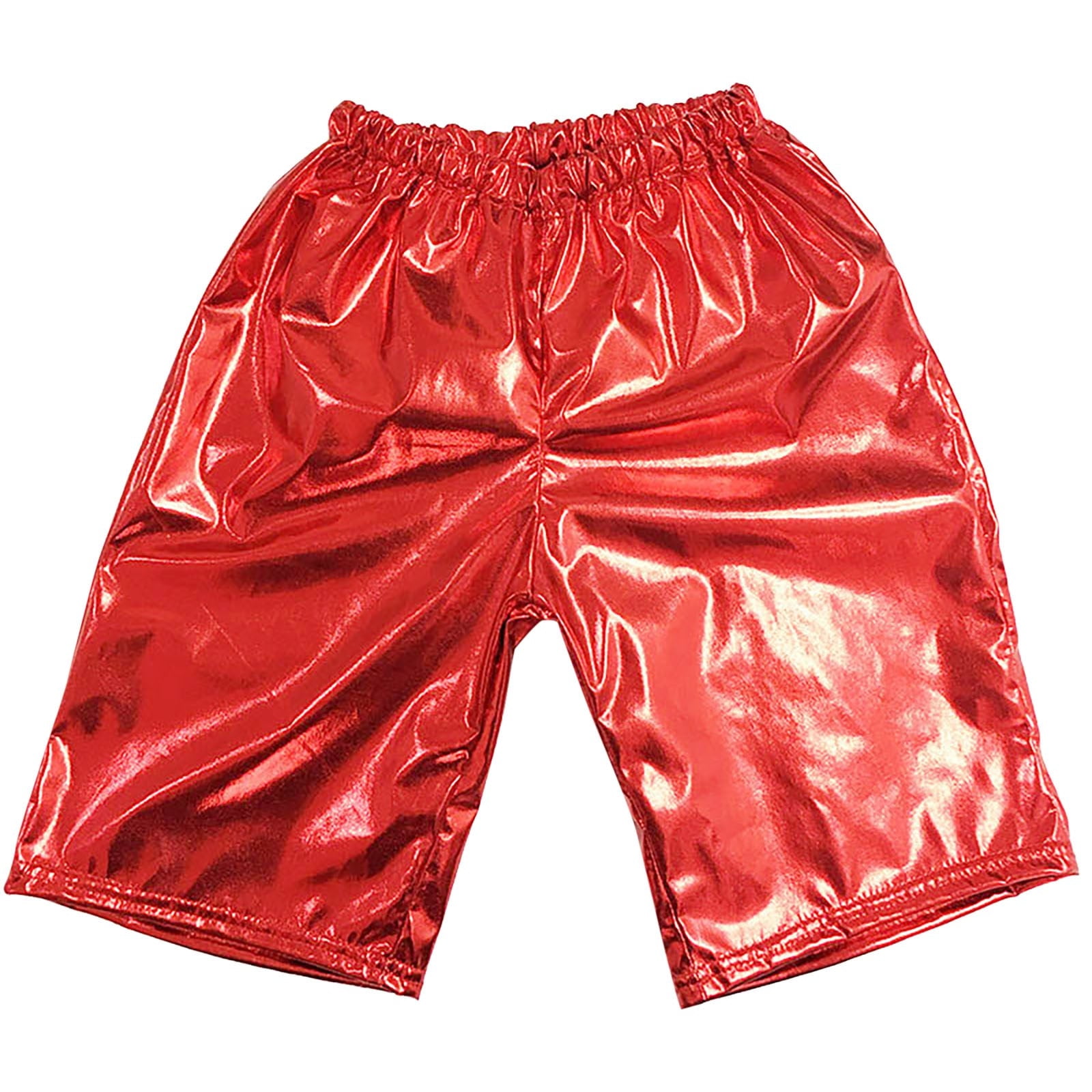 Luogg Girls Metallic Shorts Dance Outfits Shiny Hot Pants Athletic ...