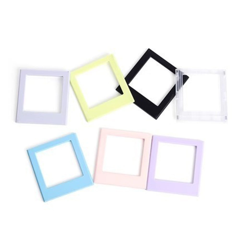 Luolandi 7pc square plastic photo frame magnetic suction refrigerator ...