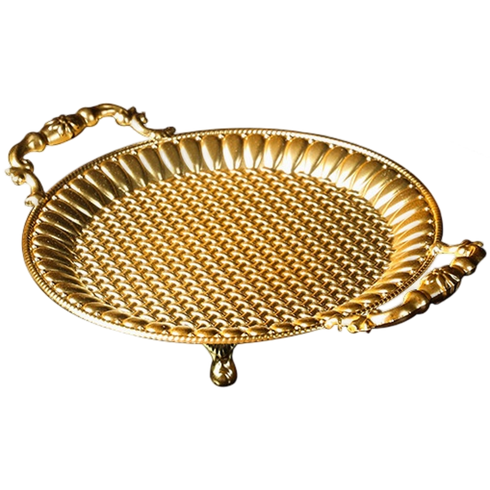 Luolandi European Metal Two Tier Display Stand Gold Cake Plate Wedding ...