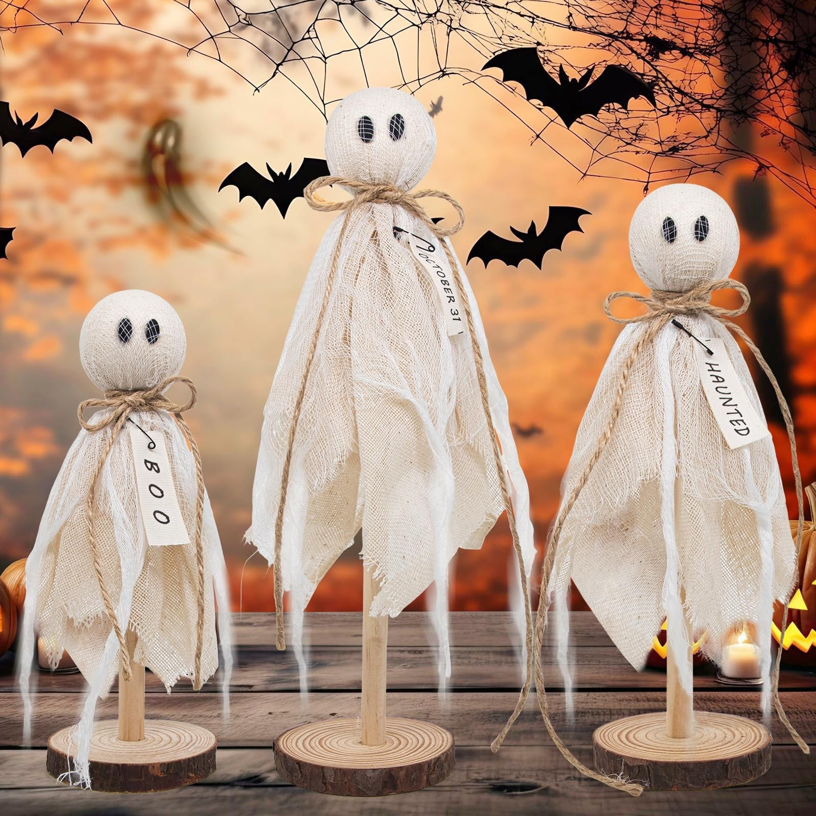 Luolandi Halloween Decorations Set – 3 Sizes for Spooky Halloween Charm ...