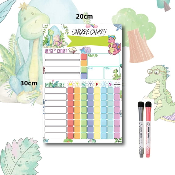 Luolandi Magnetic Rewritable Schedule Planner Whiteboard Plan Your Day ...