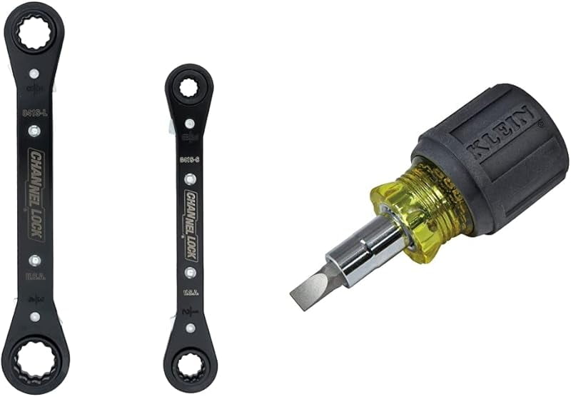 Luosen 841S 8-in-1 SAE Ratcheting Wrench Set | 8 sizes in 2 Pieces ...