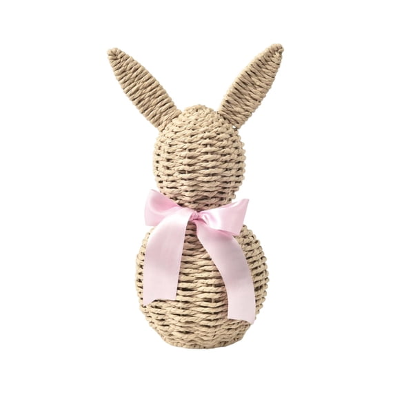 Luoshdecor Easter Bunny Rattan Ornament,Hand-Woven Decorative Bunny ...