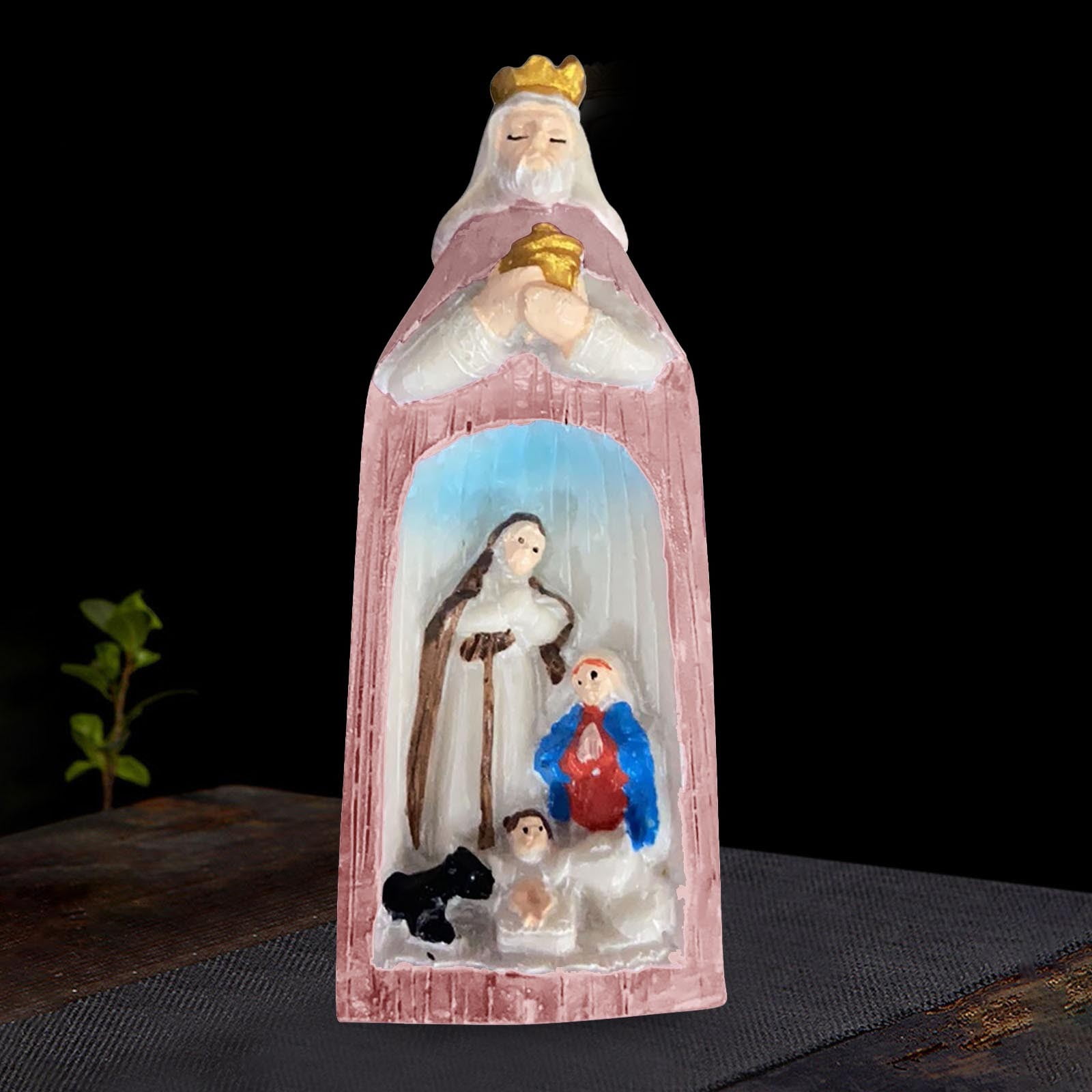 Luoshdecor Nativity 3 Kings Three Wise Men Figurines,Wooden Hand ...