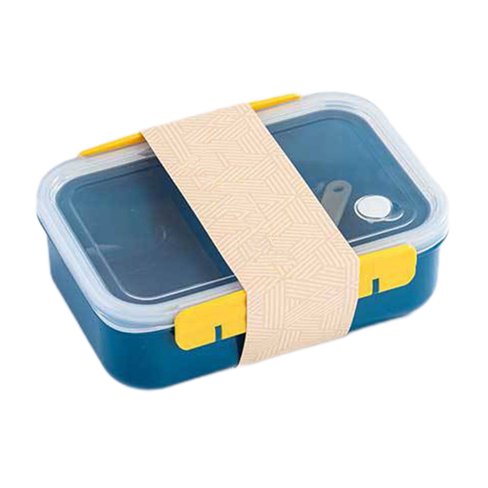 Luoshdecor Plastic Lunch Box,2 Compartment Bento Box for Adults ...