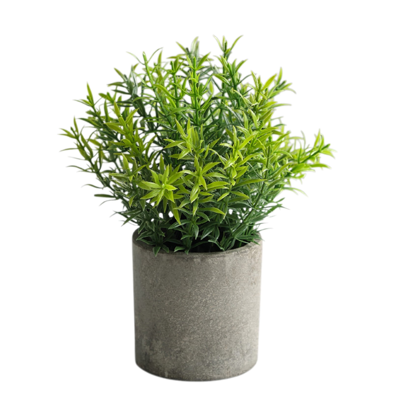 Luoshdecor Small Fake Plants Rosemary Potted Artificial Green Plants ...