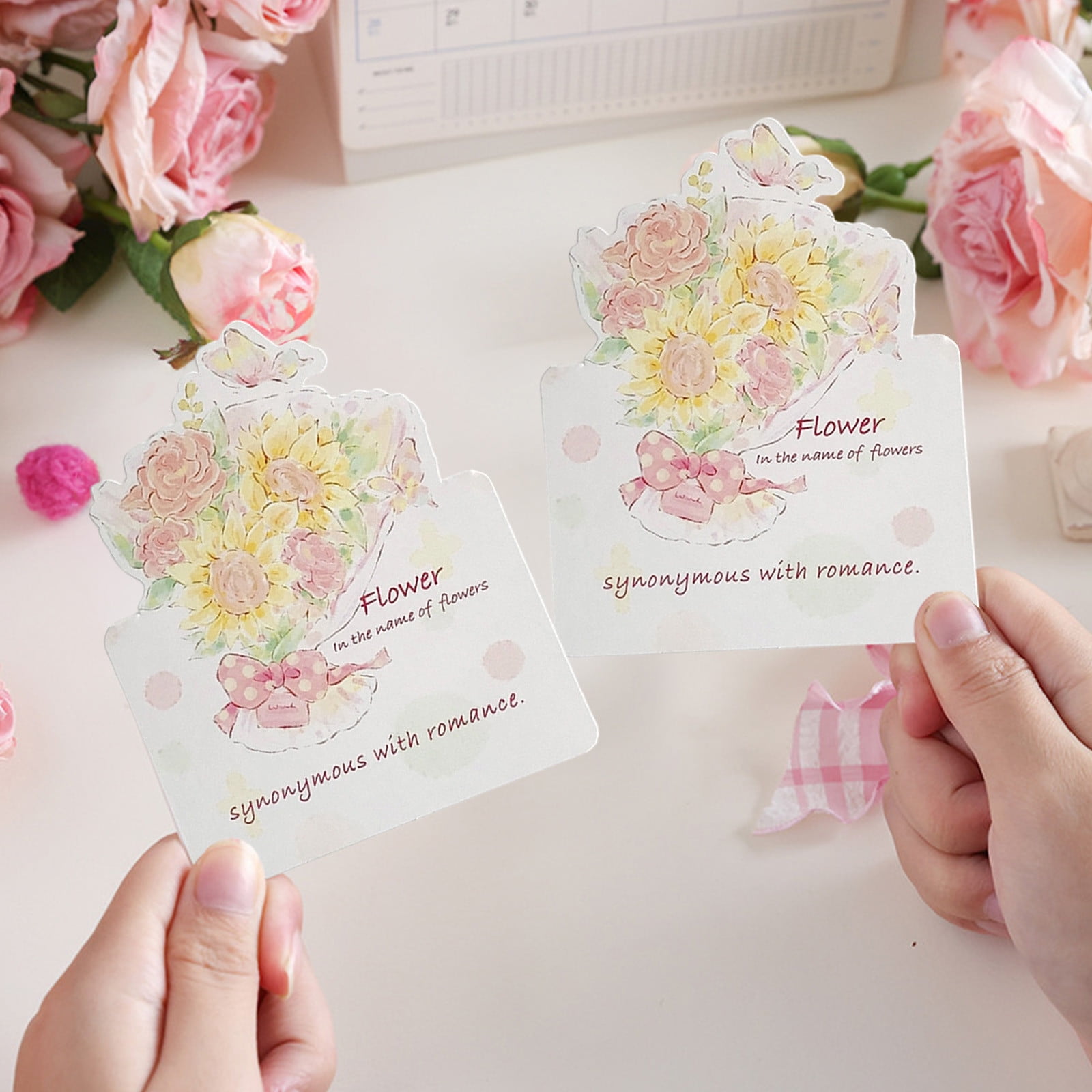 Luoshdecor Valentine's Day Greeting Cards,Sunflower Floral Festival ...