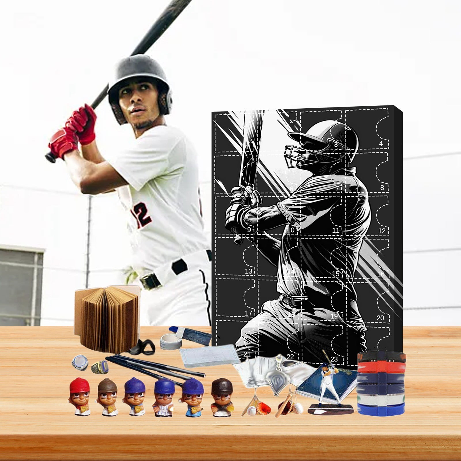 Luoshungang Baseball Holiday Countdown Set 24 Days Advent Calendar ...
