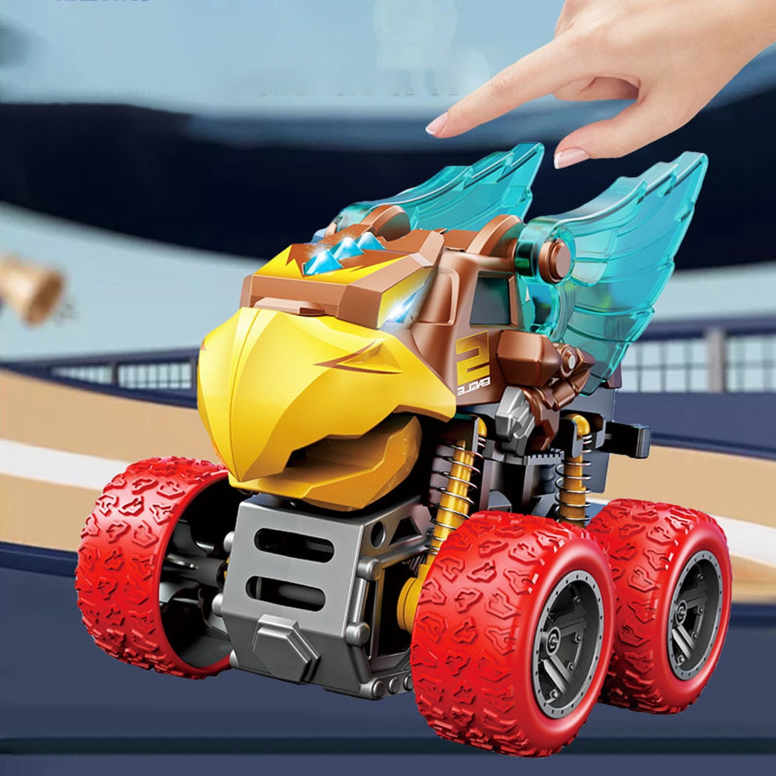 Luoshungang Border Children's Toy Car With Light And Sound Deformable ...