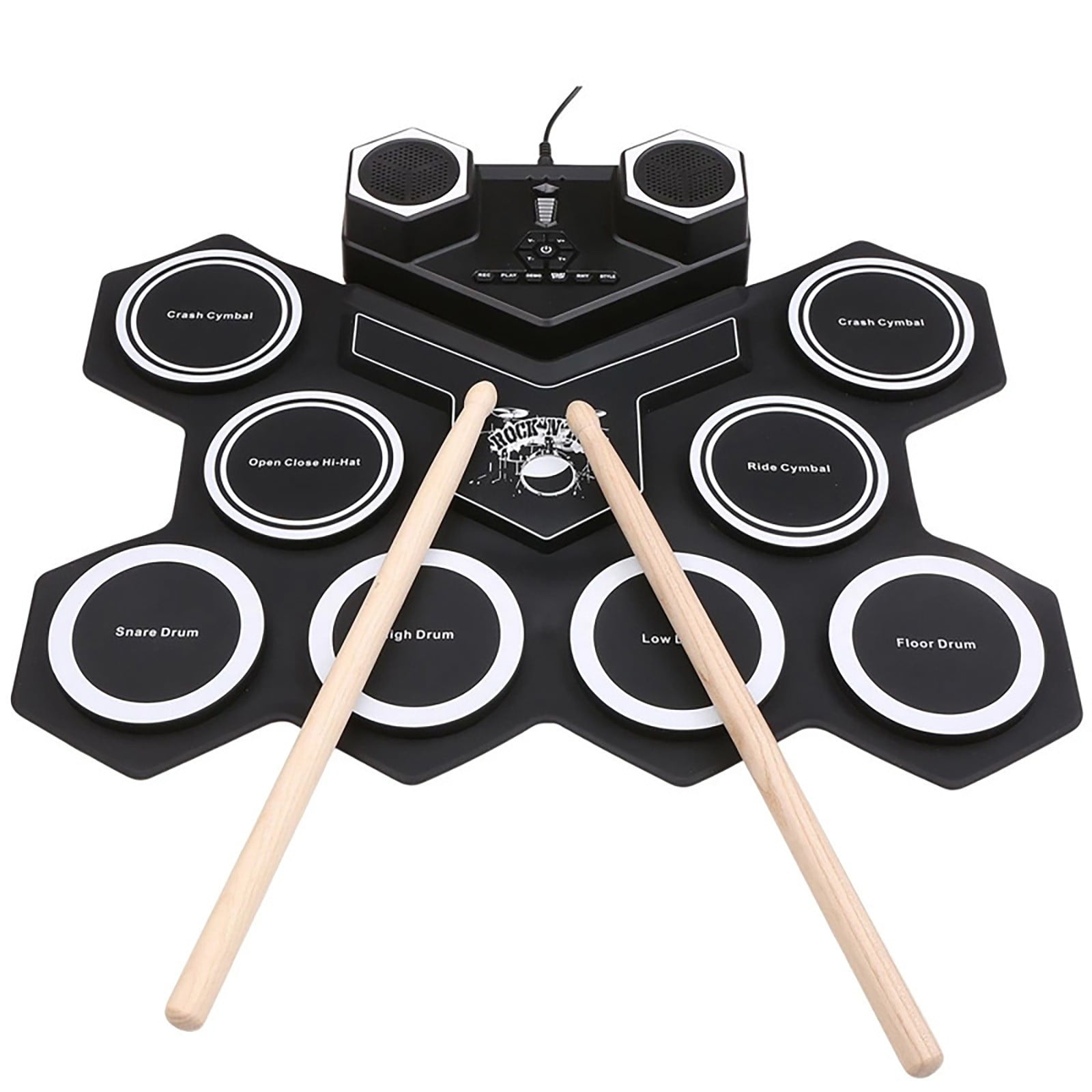 Luoshungang Children's Color Electronic Drum With Speaker Built In ...