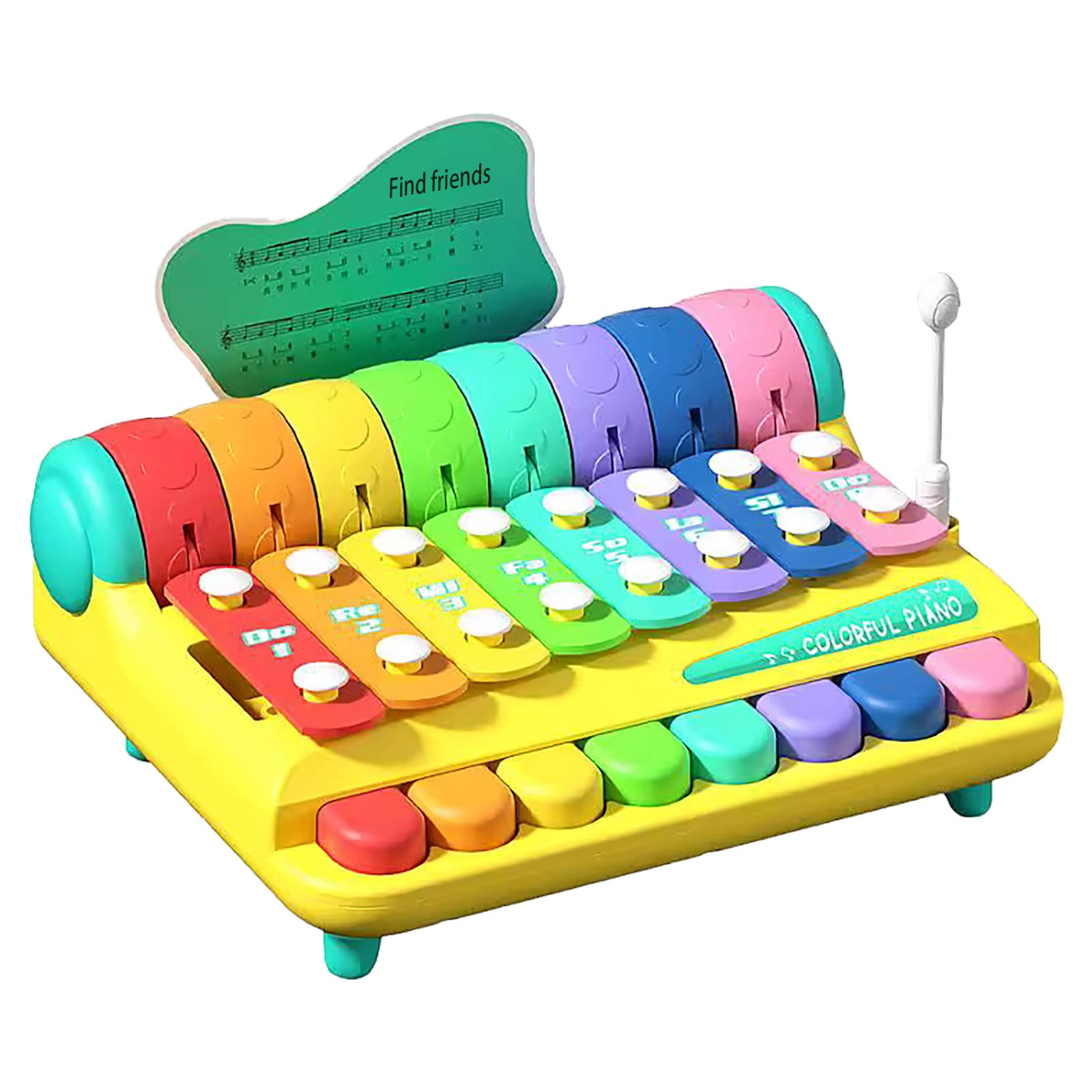 Luoshungang Kids Piano Toy Interactive Musical Toy Hand Knocking Piano ...