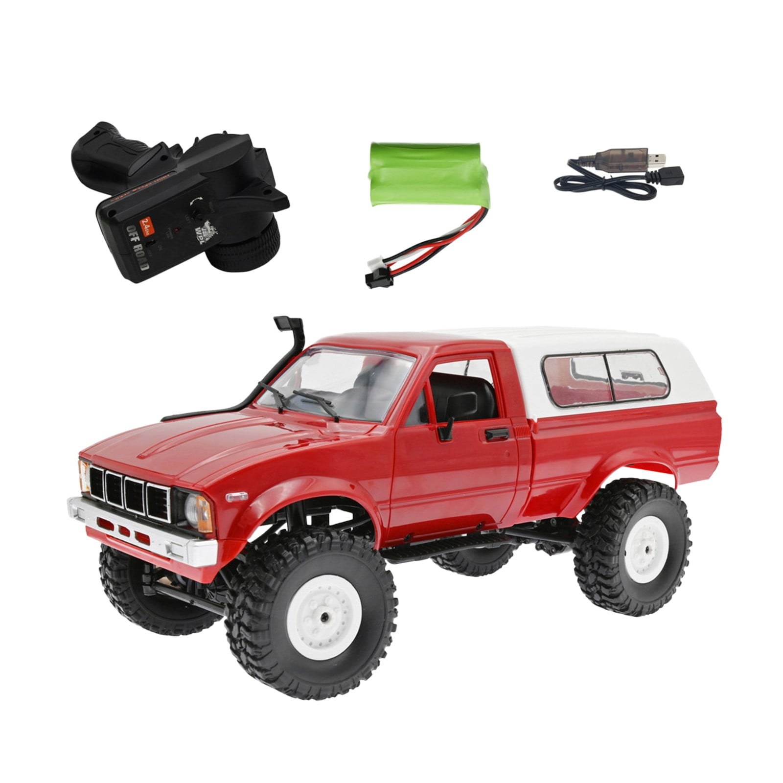 Luoshungang WPL Pickup C 24 Full Scale 1:162.4G Four Wheel Drive ...