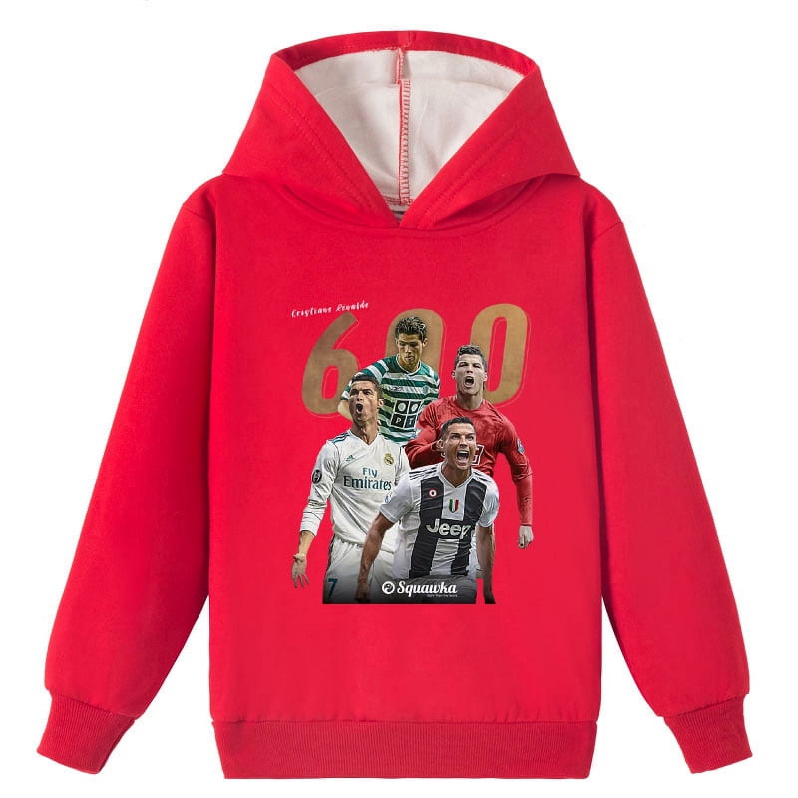 Luoshuui Cristiano Ronaldo Fleece Hoodie for Boys and Girls - Ultimate ...