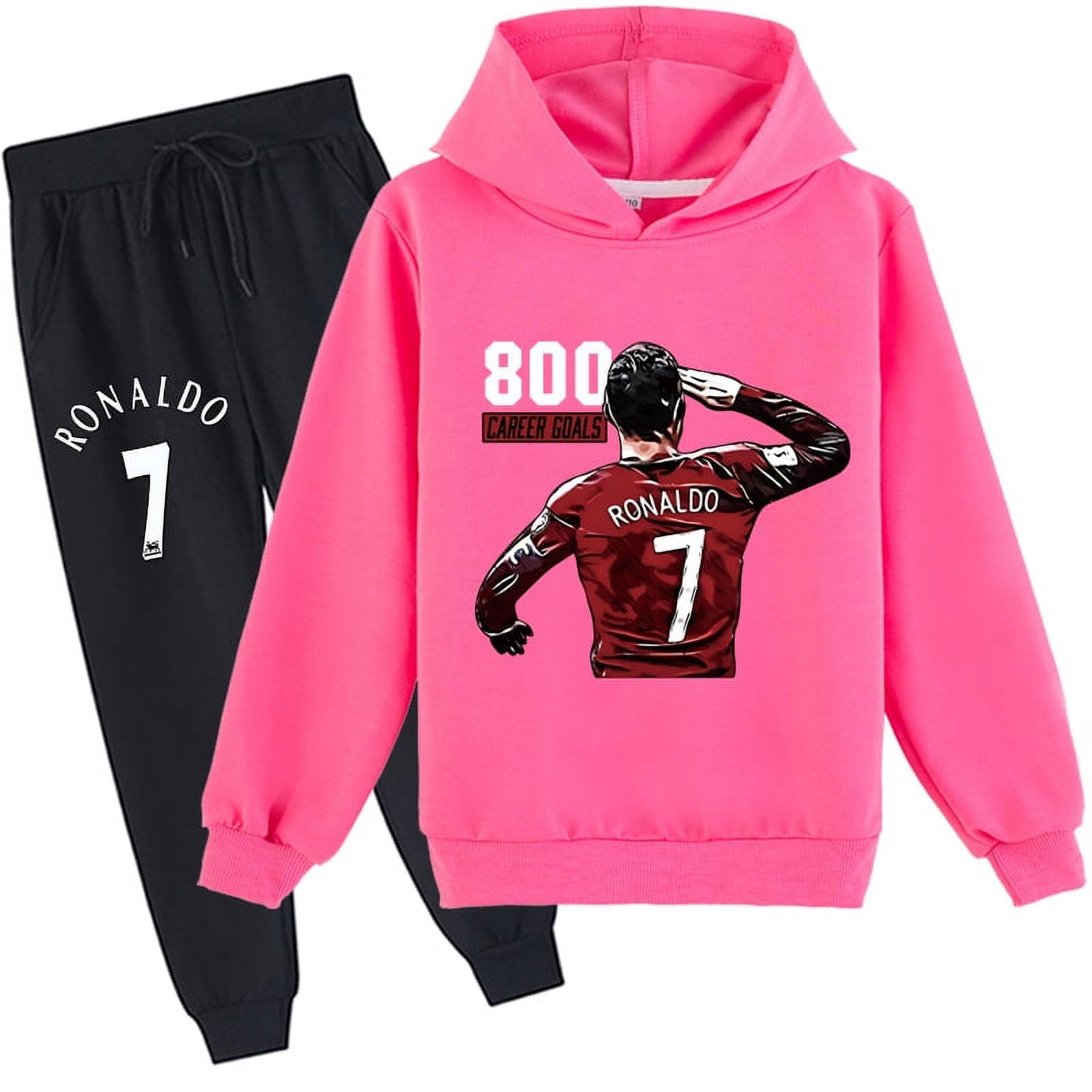 Luoshuui Cristiano Ronaldo Hoodie Set for Kids - Stylish Gear for Boys ...