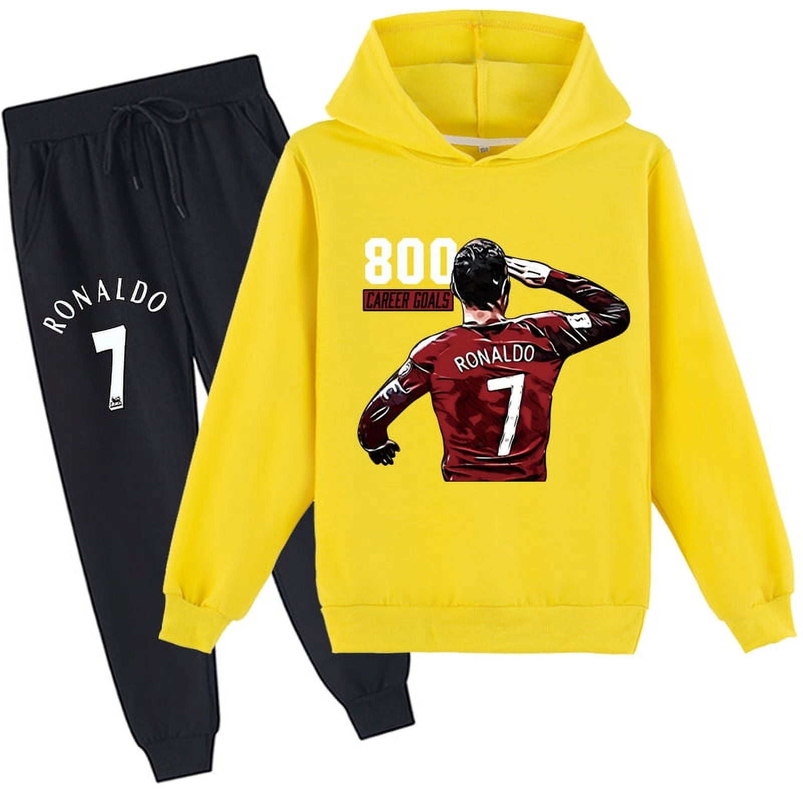 Luoshuui Cristiano Ronaldo Hoodie Set for Kids - Stylish Gear for Boys ...