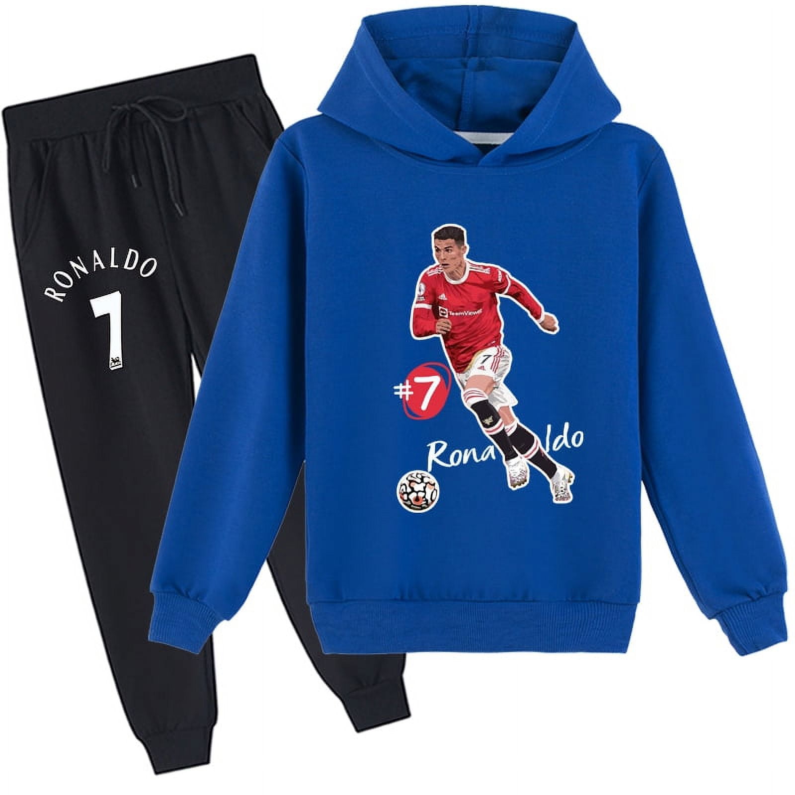 Luoshuui Kids' Cristiano Ronaldo Hoodie Set - Stylish Sportswear for ...