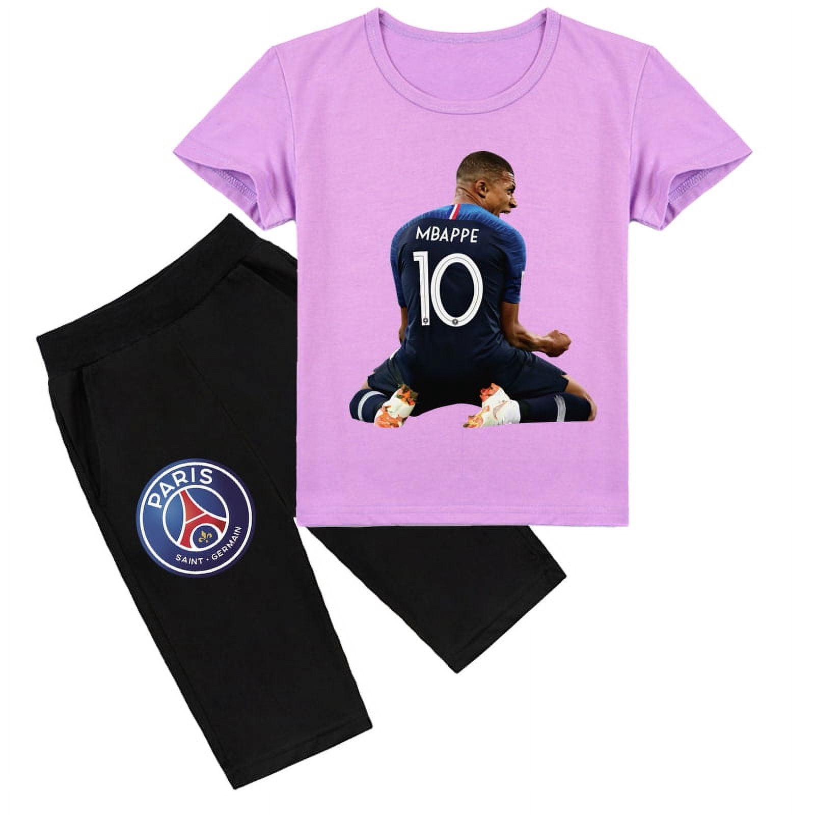 Luoshuui Mbappé Inspired Shorts Set for Boys and Girls - Stylish ...