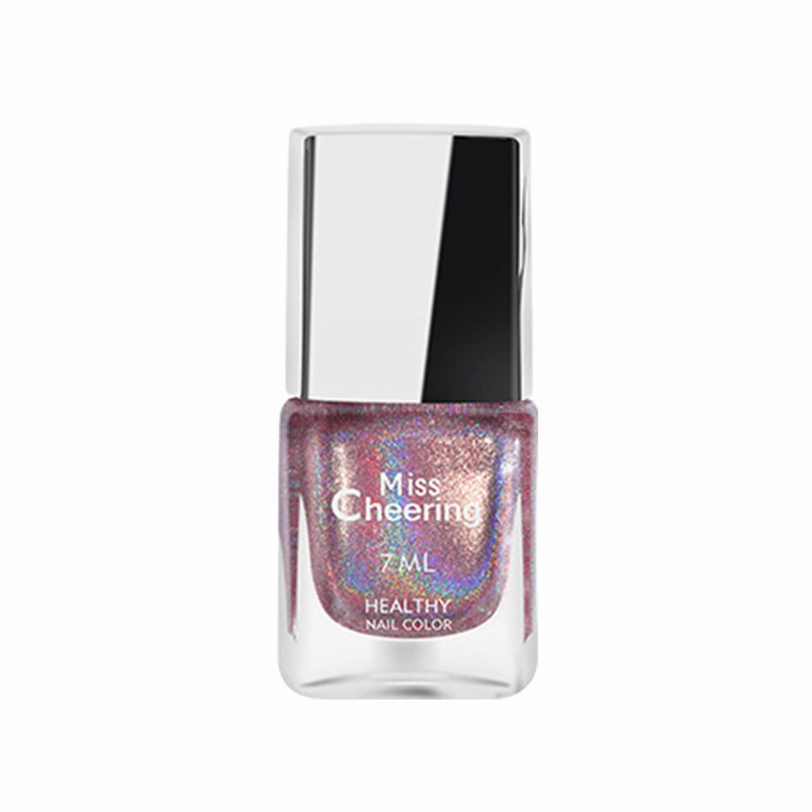 Luoyaxxxxx Glow in The Dark Glitter Diamond Sequin Nail Polish Colorful ...