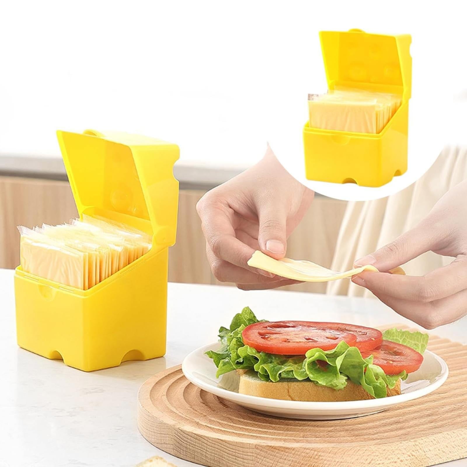 Luphy Food Storage Cheese Crisper,Sliced Cheese Storage Container ...
